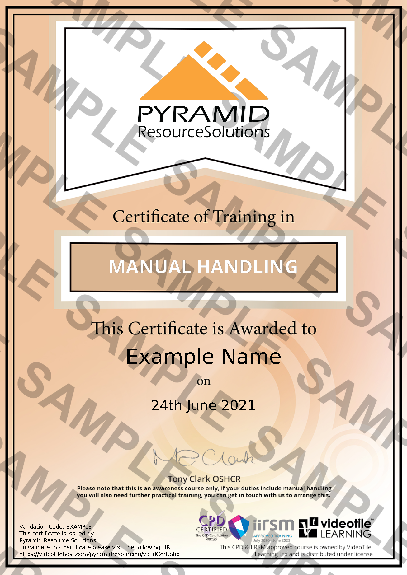 Manual Handling online training course with certificates